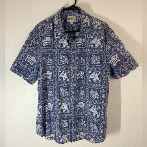reyn spooner | Shirts | Reyn Spooner Mens Size L Tailored Fit Blue ...